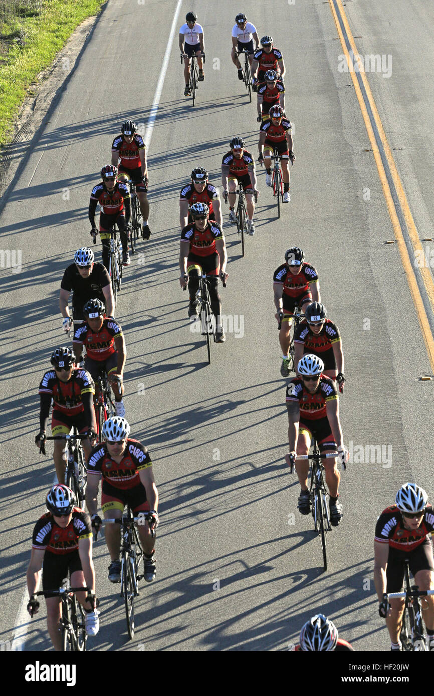 CAMP PENDLETON, Calif., (March 9)—Athletes compete in an upright ...