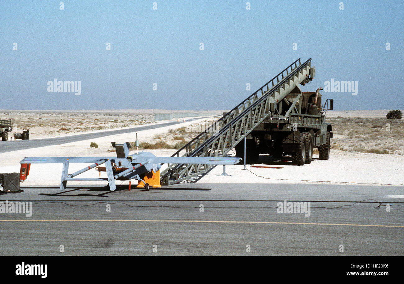 A Pioneer remotely piloted vehicle (RPV) assigned to the Marine Corps ...