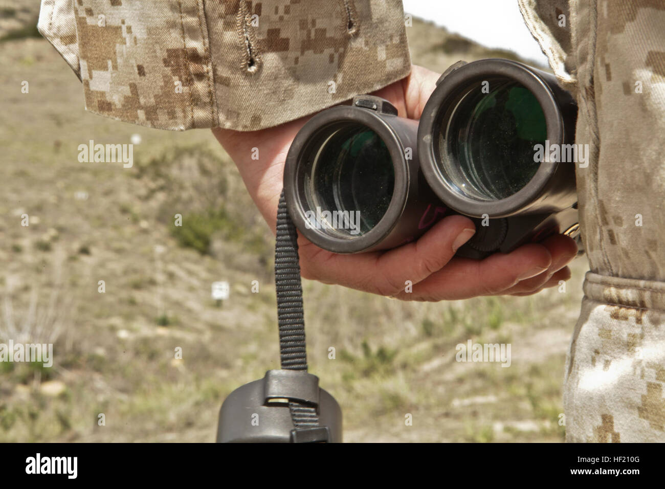 A Marine with1st Law Enforcement Battalion stands by to begin an ...