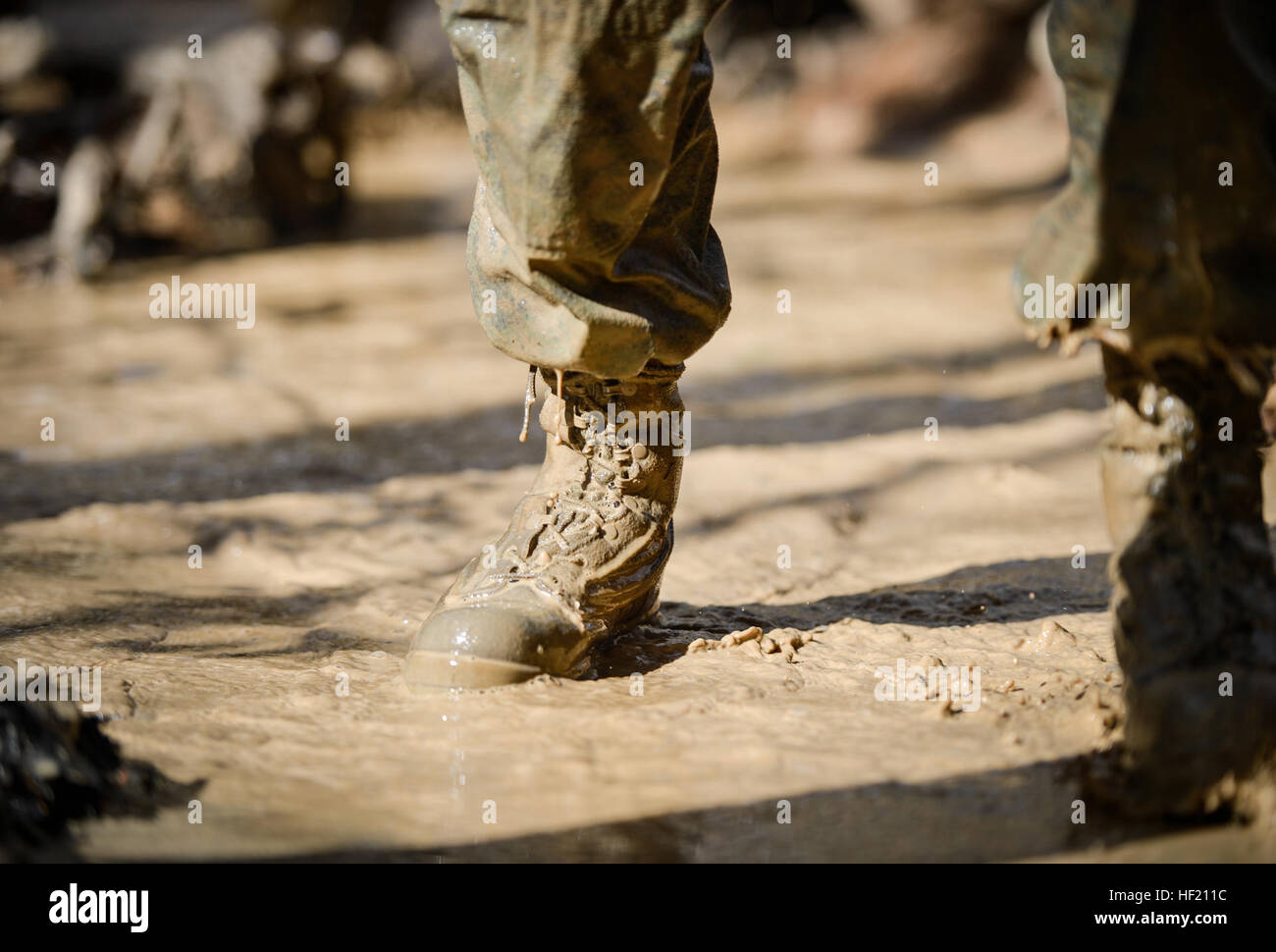 A U.S. Marine Corps officer with The Basic School (TBS), India Company ...
