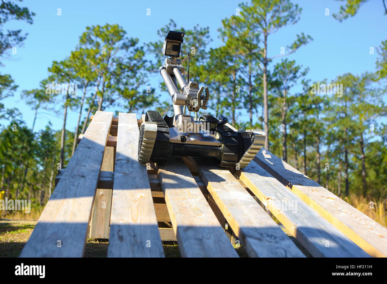 An R2C Robot, operated by a Marine with 2nd Combat Engineer Battalion ...