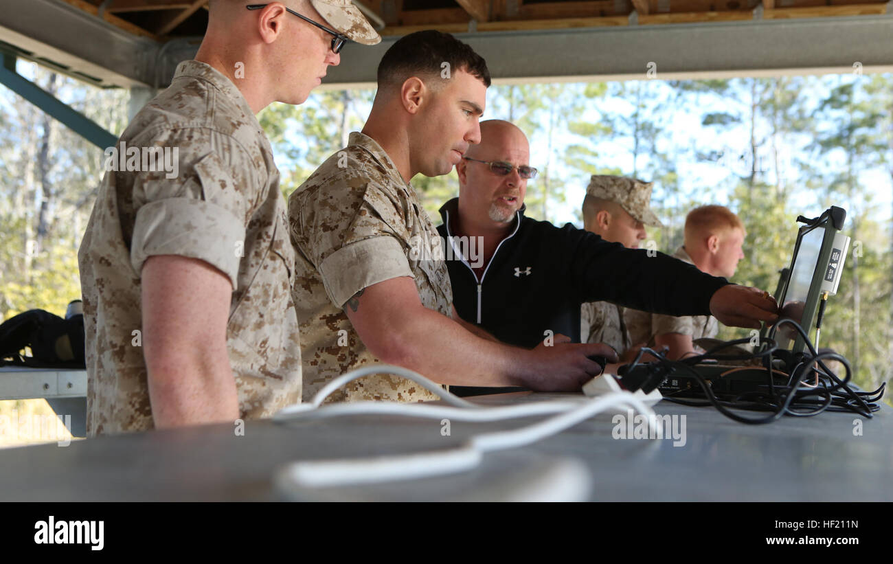 Marines with 2nd Combat Engineer Battalion, 2nd Marine Division, learn ...