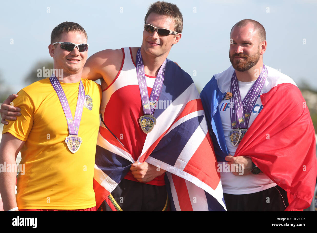 Veteran Marine Christopher Stevenson, 28, from Hutchinson, Kan., (left ...