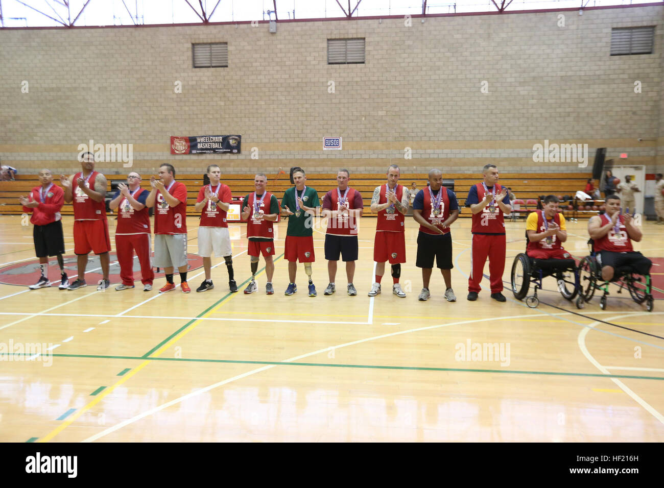 CAMP PENDLETON, Calif., (March 12)—Gold medalists for wheelchair ...