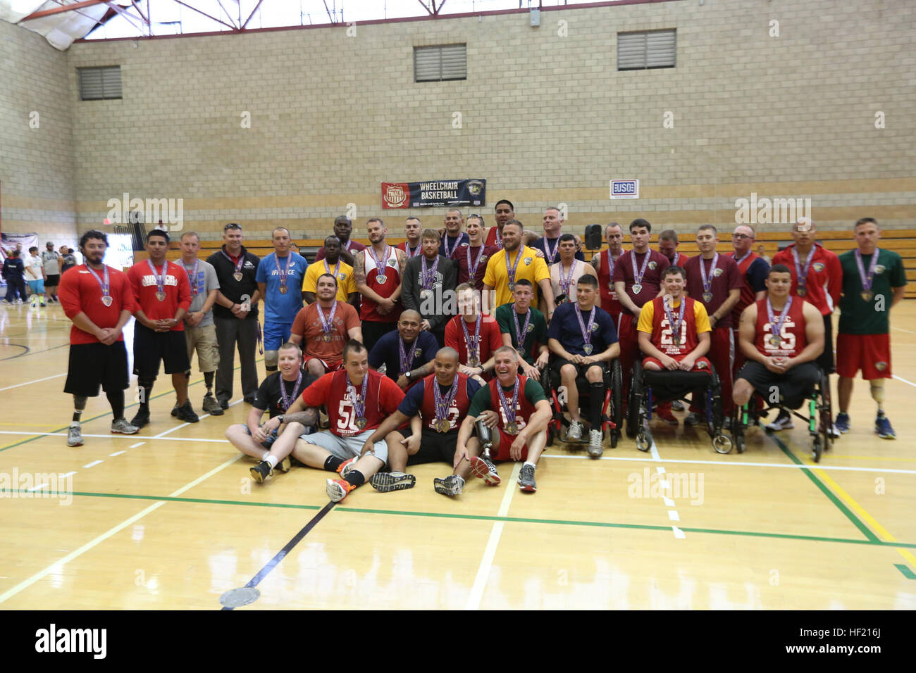 CAMP PENDLETON, Calif., (March 12)—Gold, silver, and bronze medalists ...