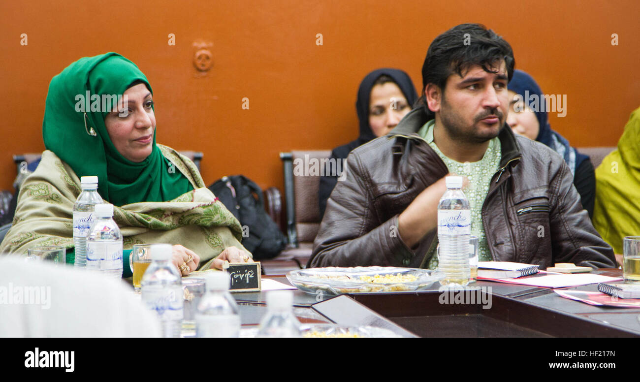 Razia Baloch (right), member of the Helmand Provincial Council, and ...