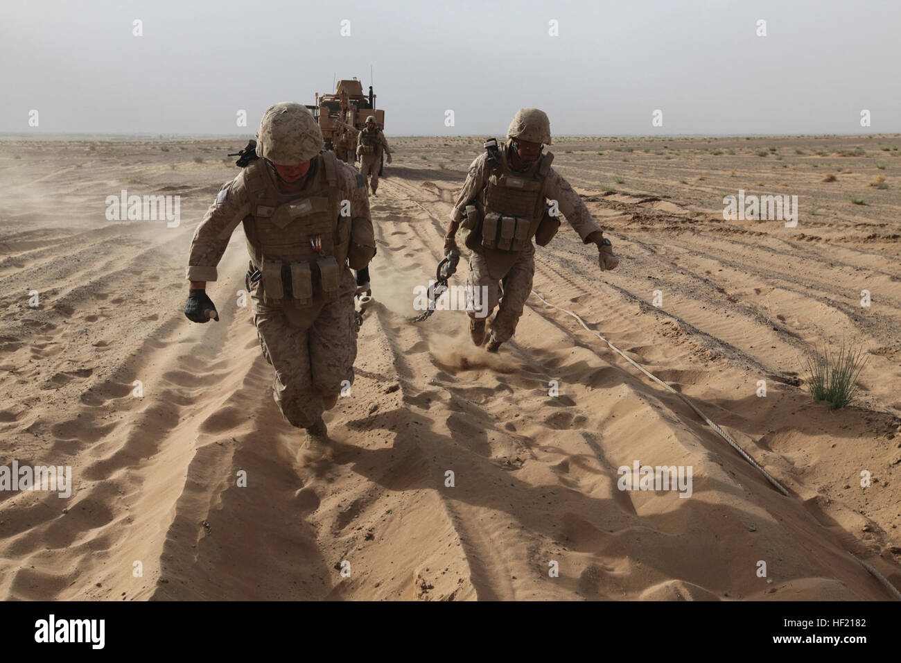 Marines with a Quick Reaction Force team of Combat Logistics Battalion ...