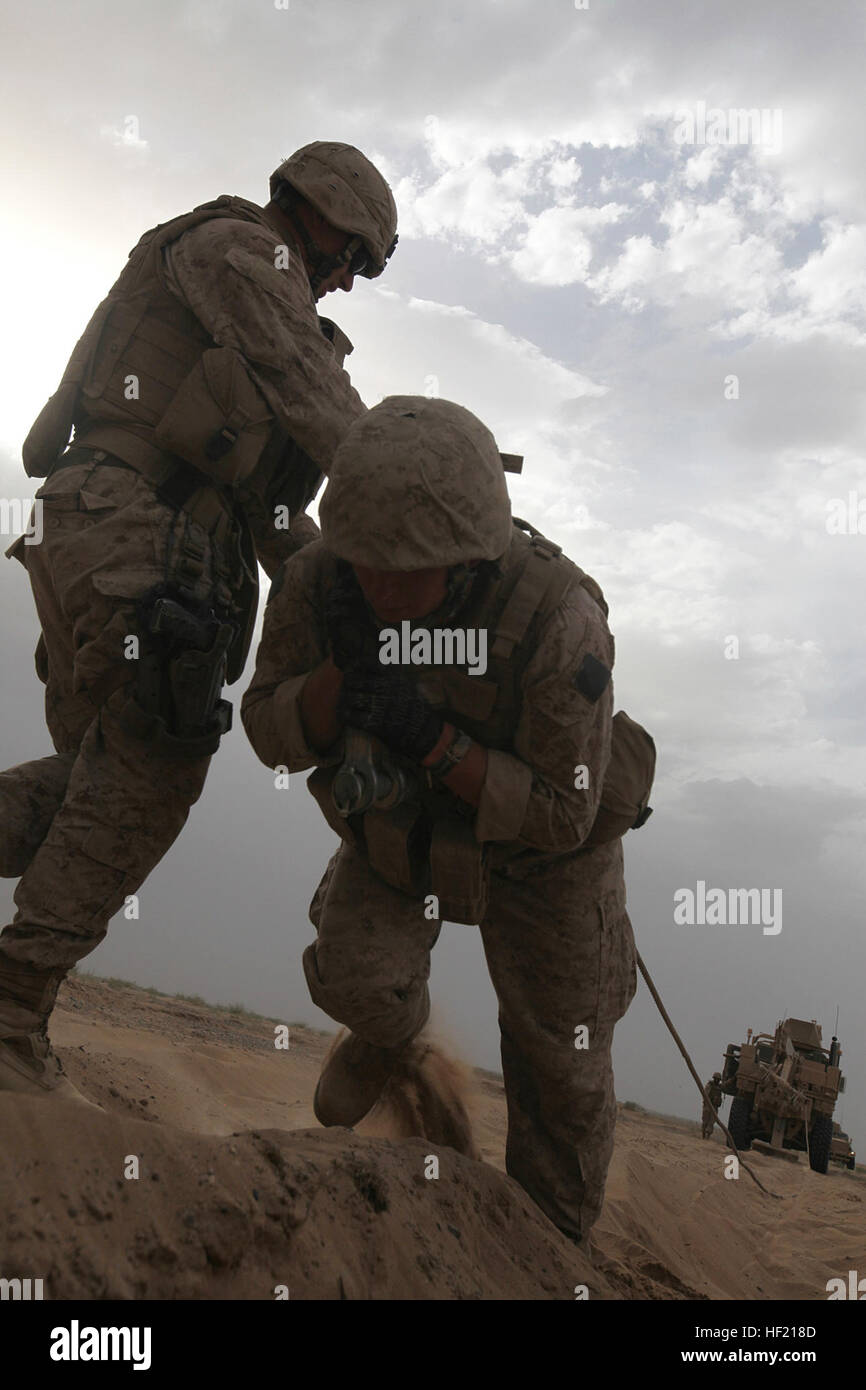 On April 28, 2014, Marines from a Quick Reaction Force team of Combat ...