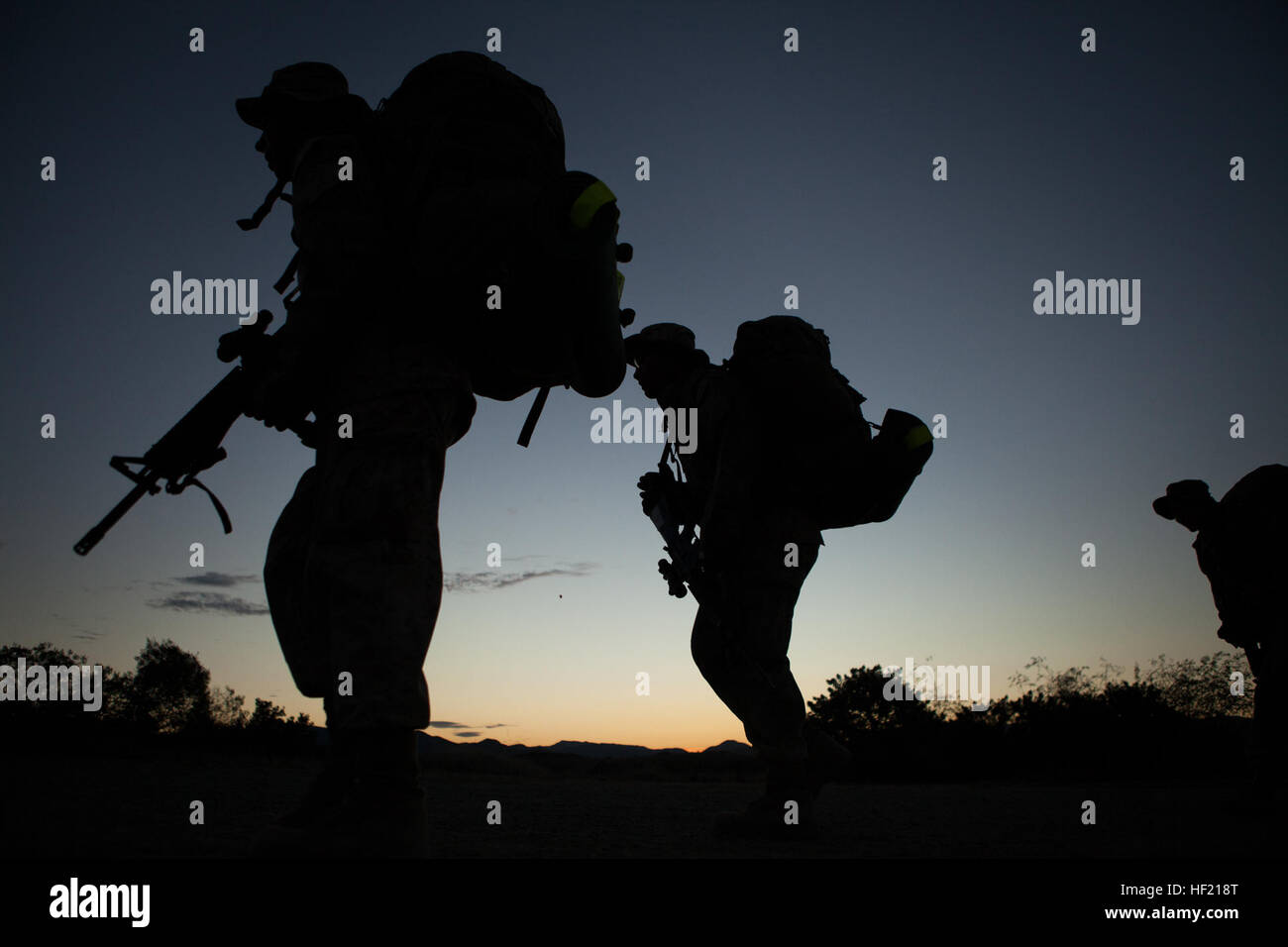 Marines attending Marine Combat Training at Marine Corps Base Camp ...