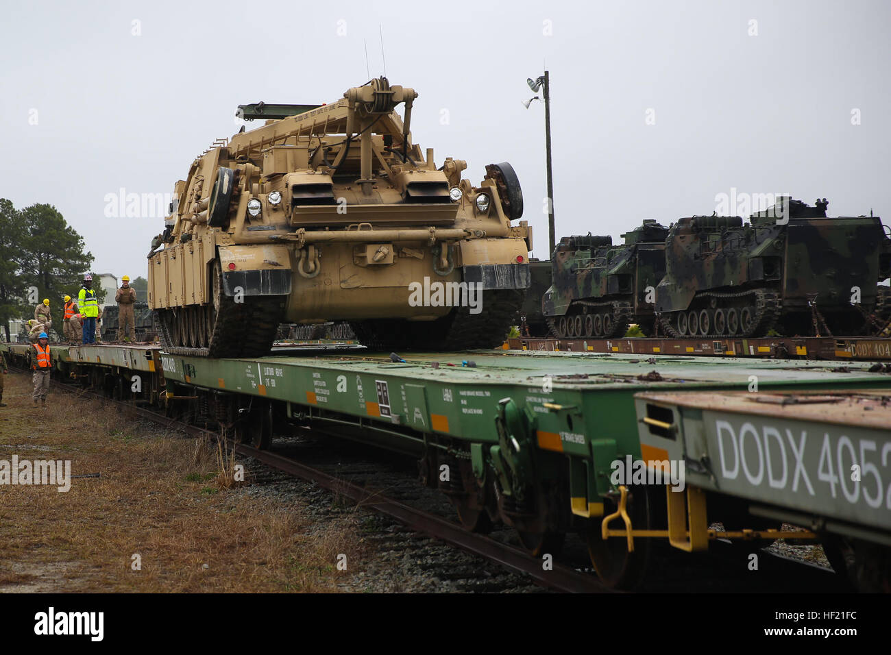 An M88A2 Hercules Recovery Vehicle operated by tank mechanics with 2nd ...