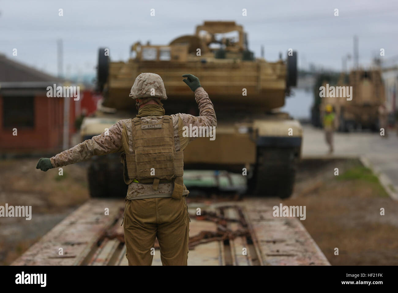 Lance Cpl. Samuel G. Hale, a tank gunner with 2nd Tank Battalion, 2nd ...