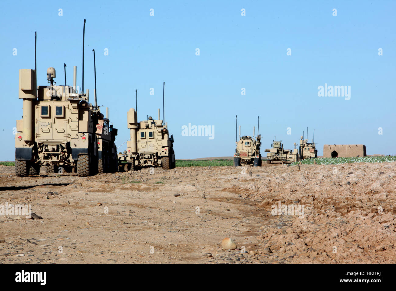A convoy from 4th platoon, Mobility Assault Company, 1st Combat ...