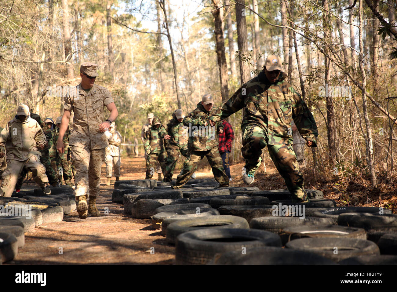 Navy junior reserve officer training corps jrotc hi-res stock ...