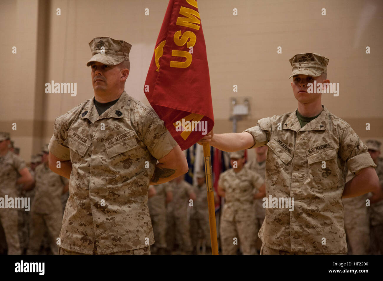 U.S. Marine Corps 1st Sgt. Jason Petrakos, company first sergeant ...