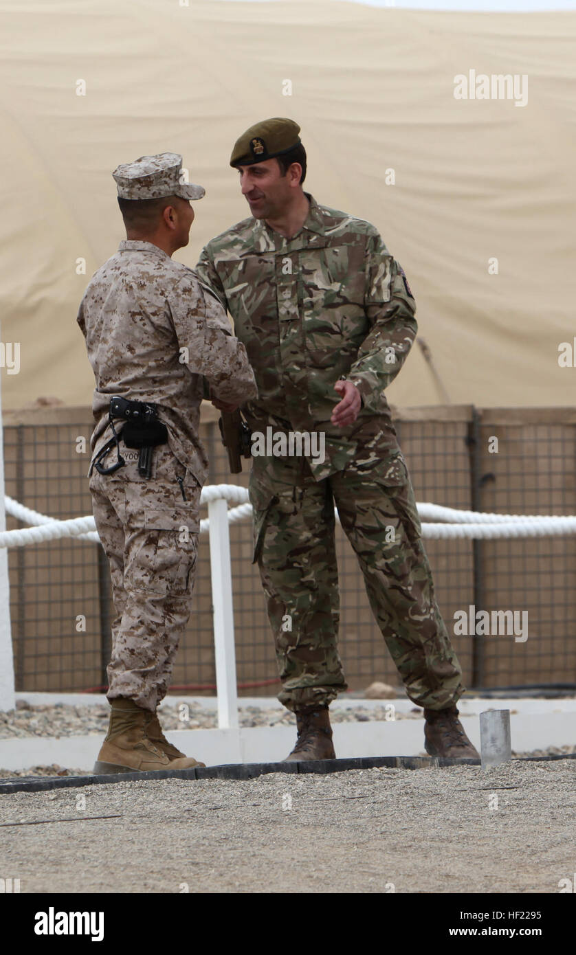 Task force helmand commander brigadier james woodham at camp bastion hi ...
