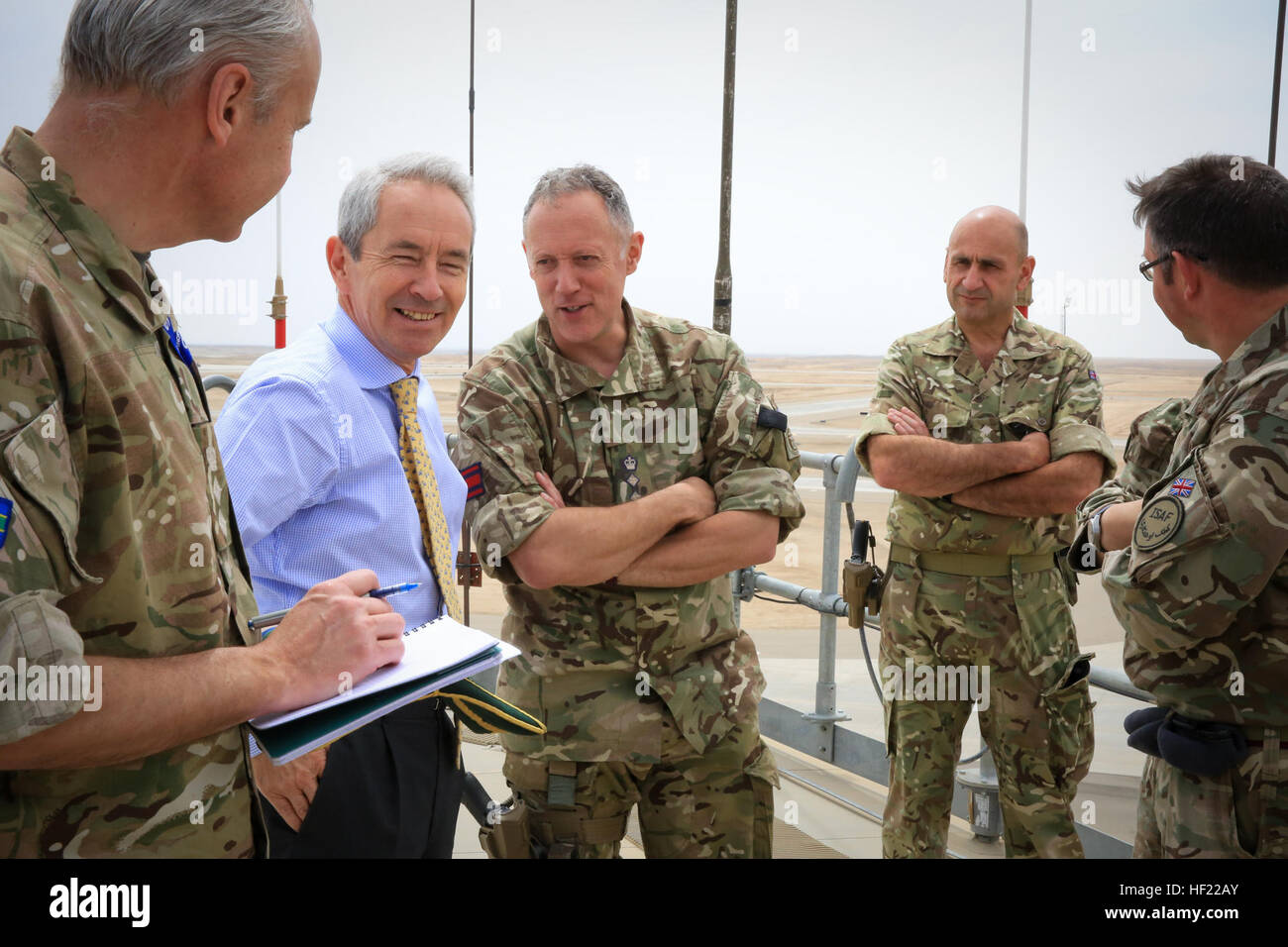 British Army Col. Sid Lawrence, third from left, chief engineer for ...
