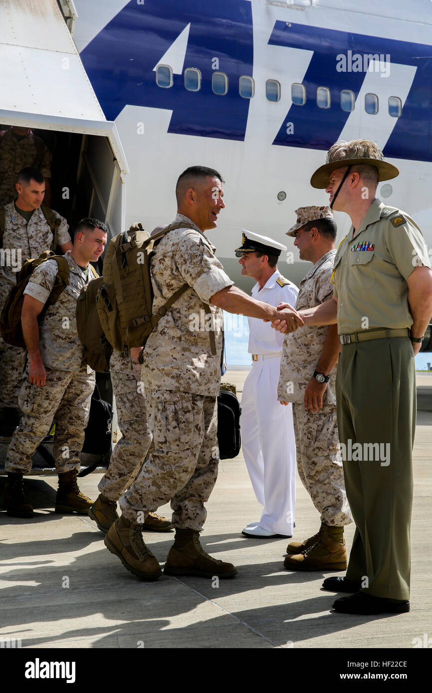 Lt. Col. Keven Matthews, commanding officer, Marine Rotational Force ...