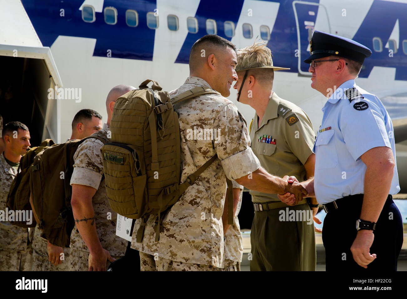 Lt. Col. Keven Matthews, commanding officer, Marine Rotational Force ...