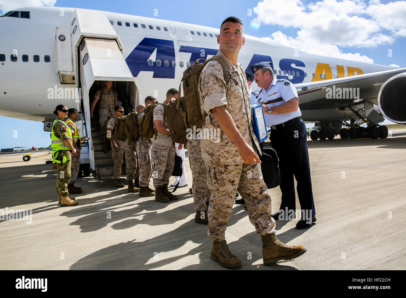 Lt. Col. Keven Matthews, commanding officer, Marine Rotational Force ...