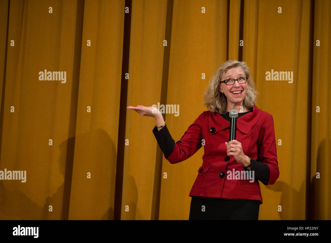 Acting Deputy Secretary of Defense Christine Fox delivers remarks at ...