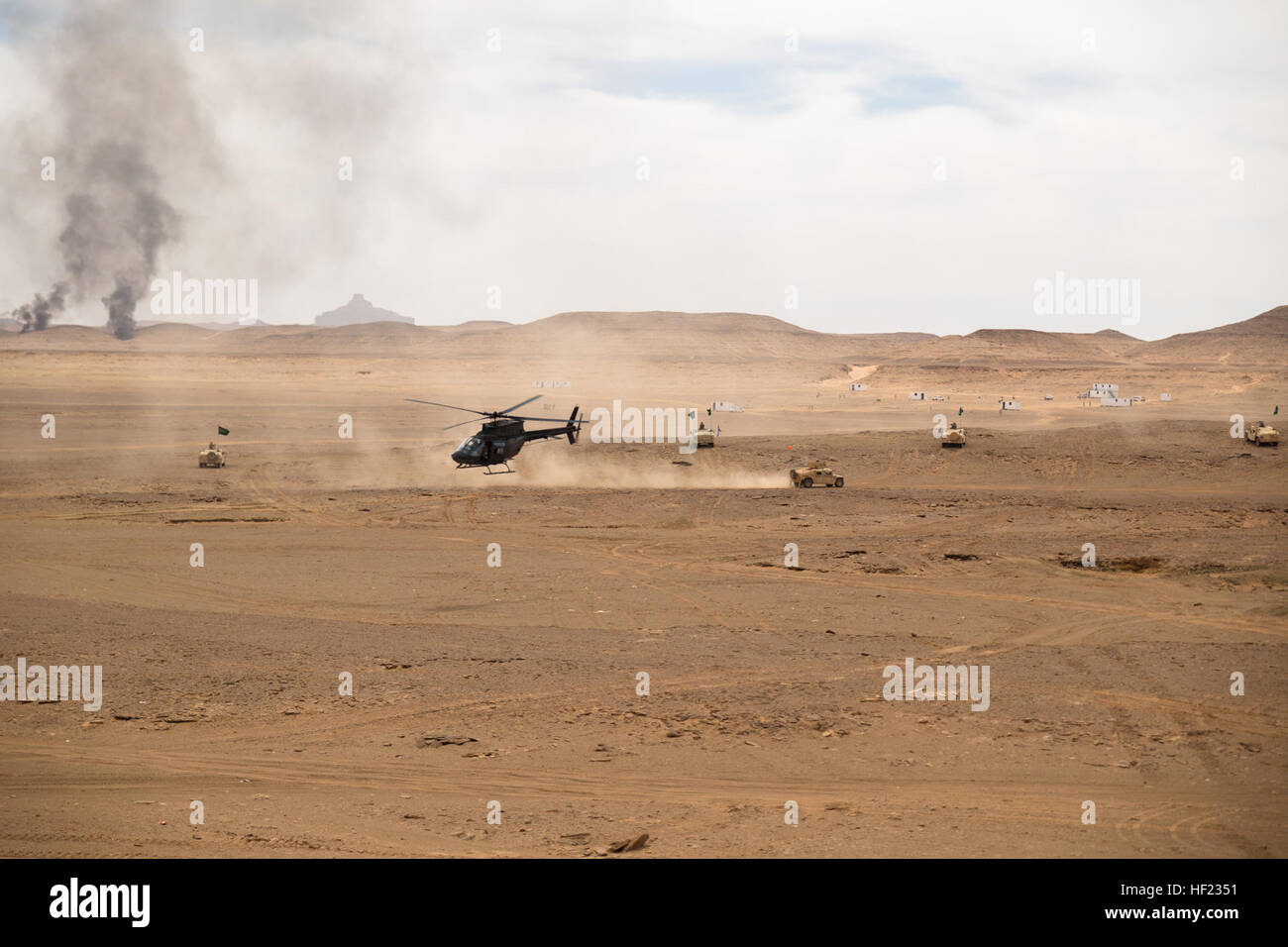 A Model-406 scout helicopter flown by the Royal Saudi Land Forces (RSLF ...