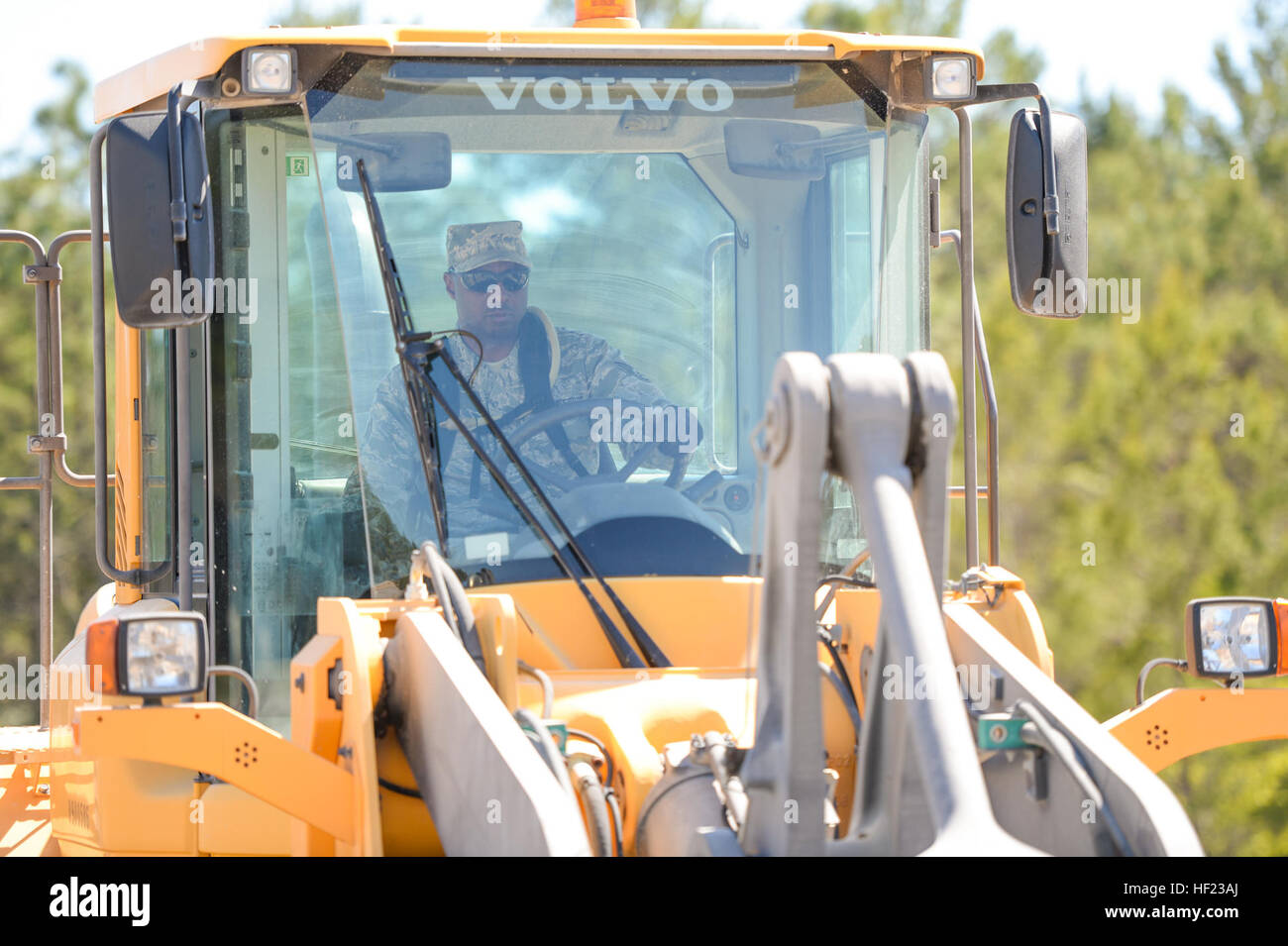U.S. Air Force Staff Sgt. Marquette Davis, a heavy equipment operator ...