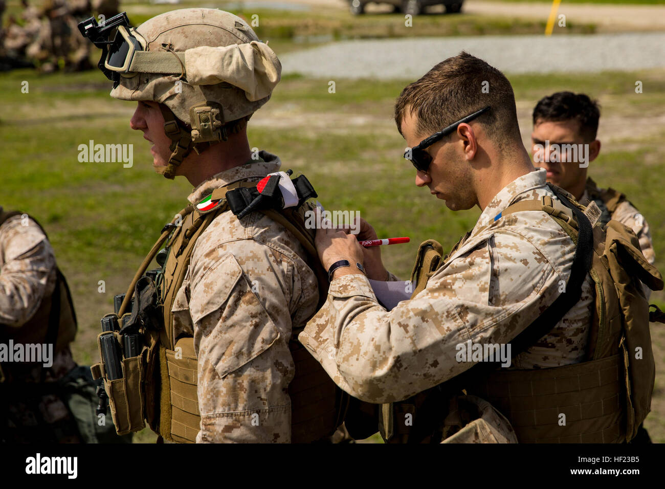 A Marine with 2nd Maintenance Battalion, 2nd Marine Logistics Group ...