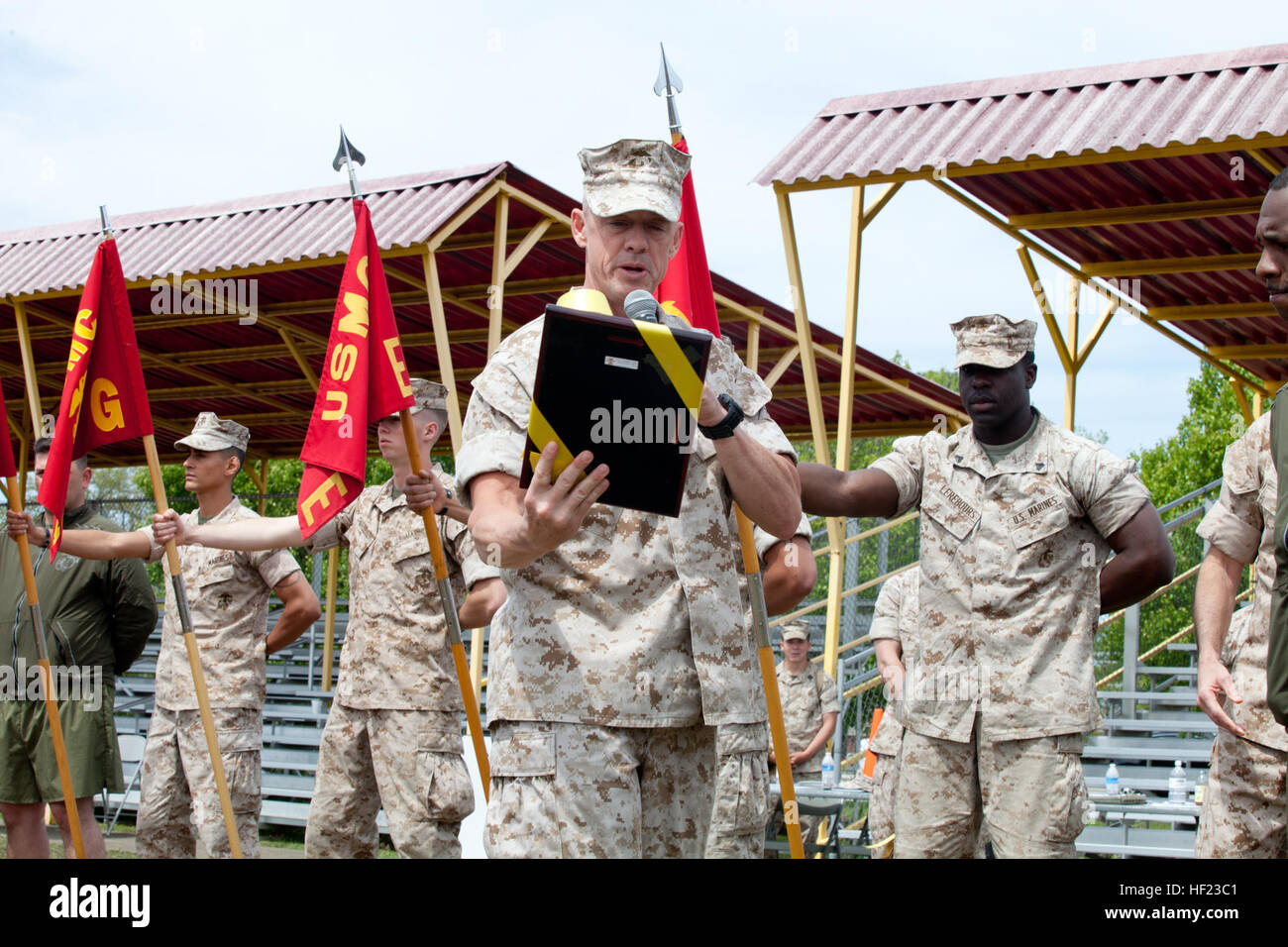 U.S. Marine Corps Sgt. Maj. Bryan K. Zickefoose, sergeant major, 2nd ...