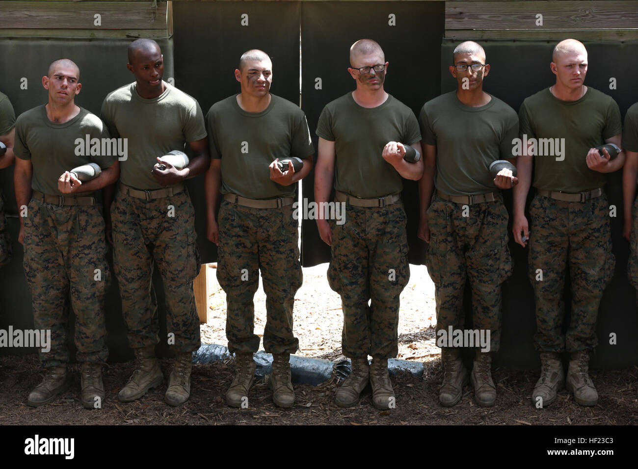 U.S. Marine Recruits with Lima Company, Third Recruit Training ...