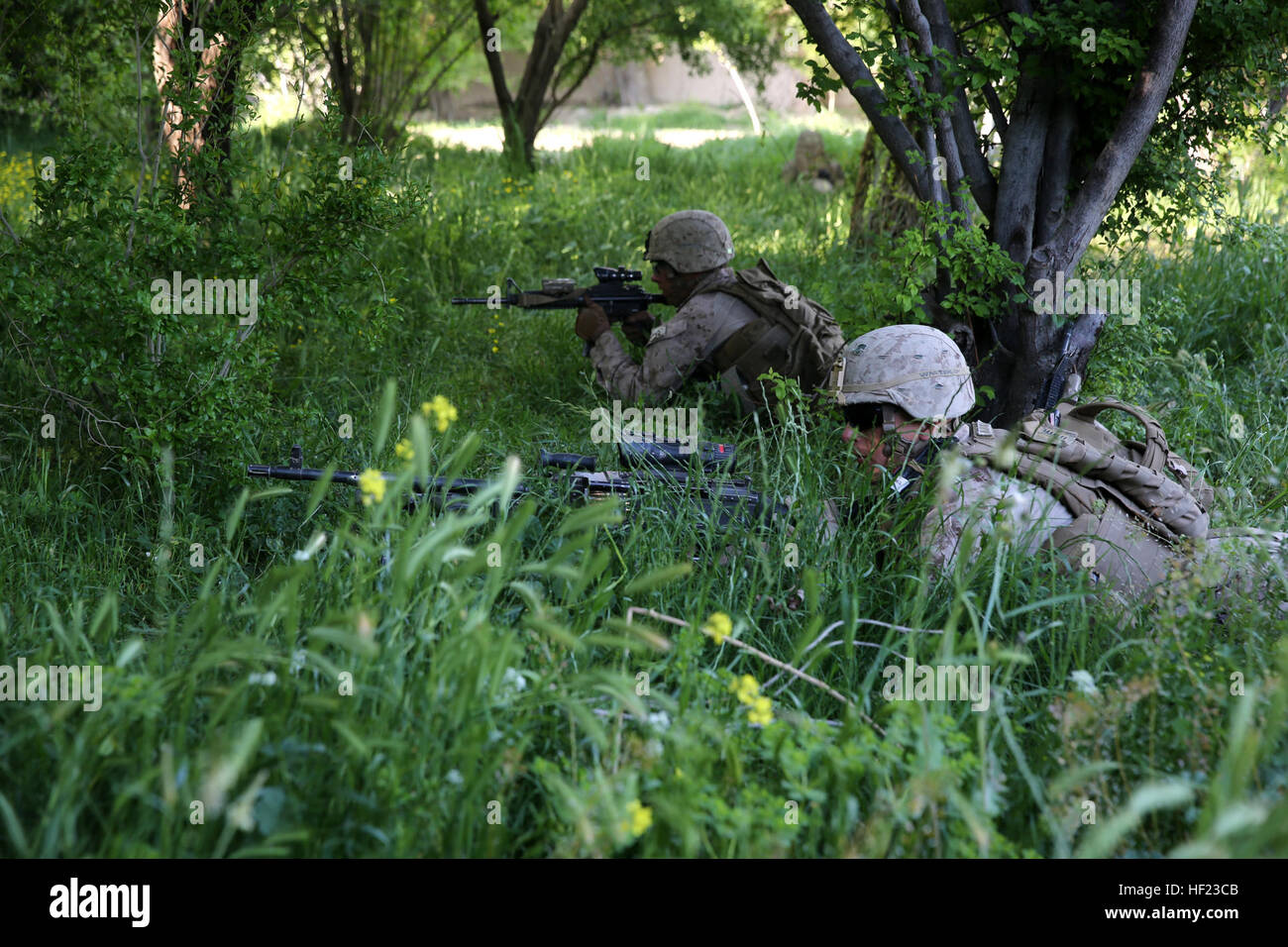 Two marines from 1st hi-res stock photography and images - Alamy