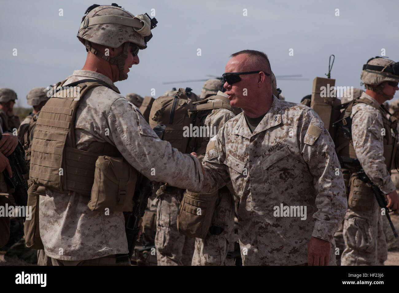 U.S. Marines Corps Maj. Gen. Lawrence Nicholson, commanding general ...