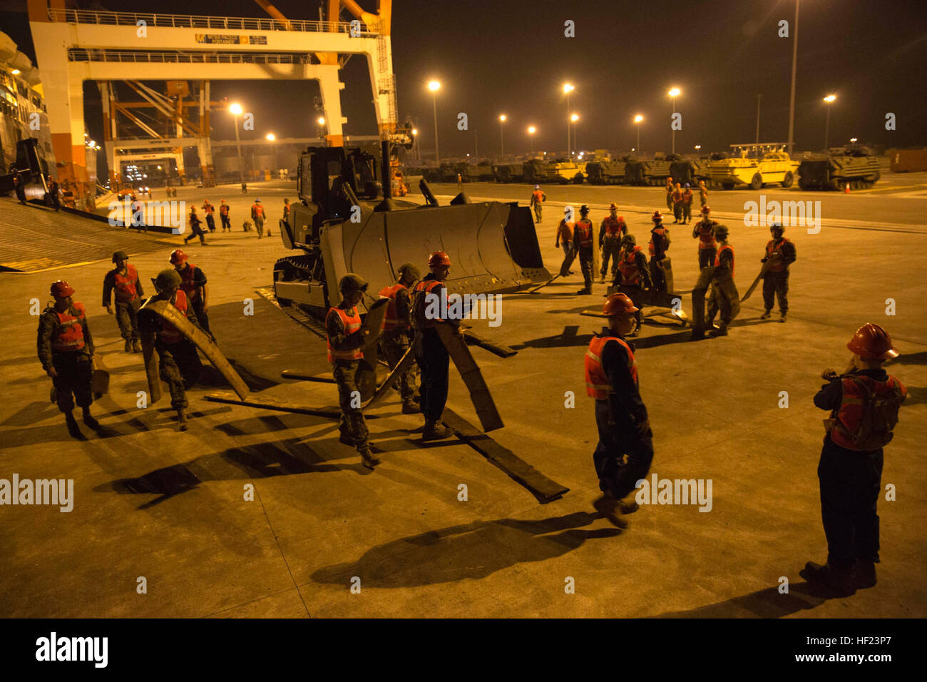 Marines attached to 3rd Maintenance Battalion, Combat Logistics ...