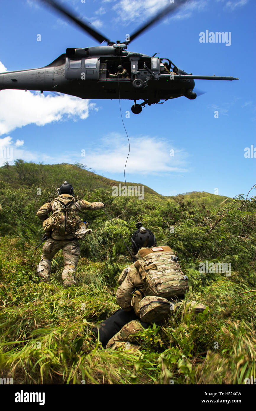 Helicopter crash and rescue training mission hi-res stock photography ...