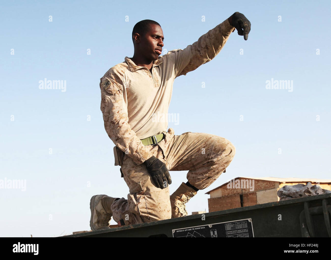 Corporal Kenyon Myers, a motor transportation operator with Combat ...