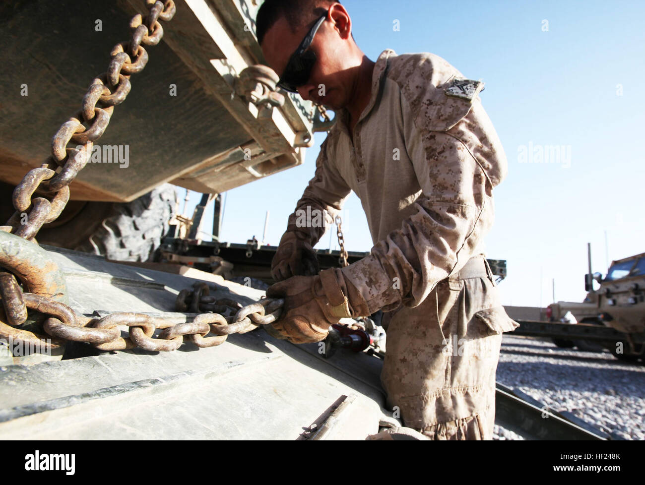 Corporal John Chavez, a motor transportation operator with Combat ...