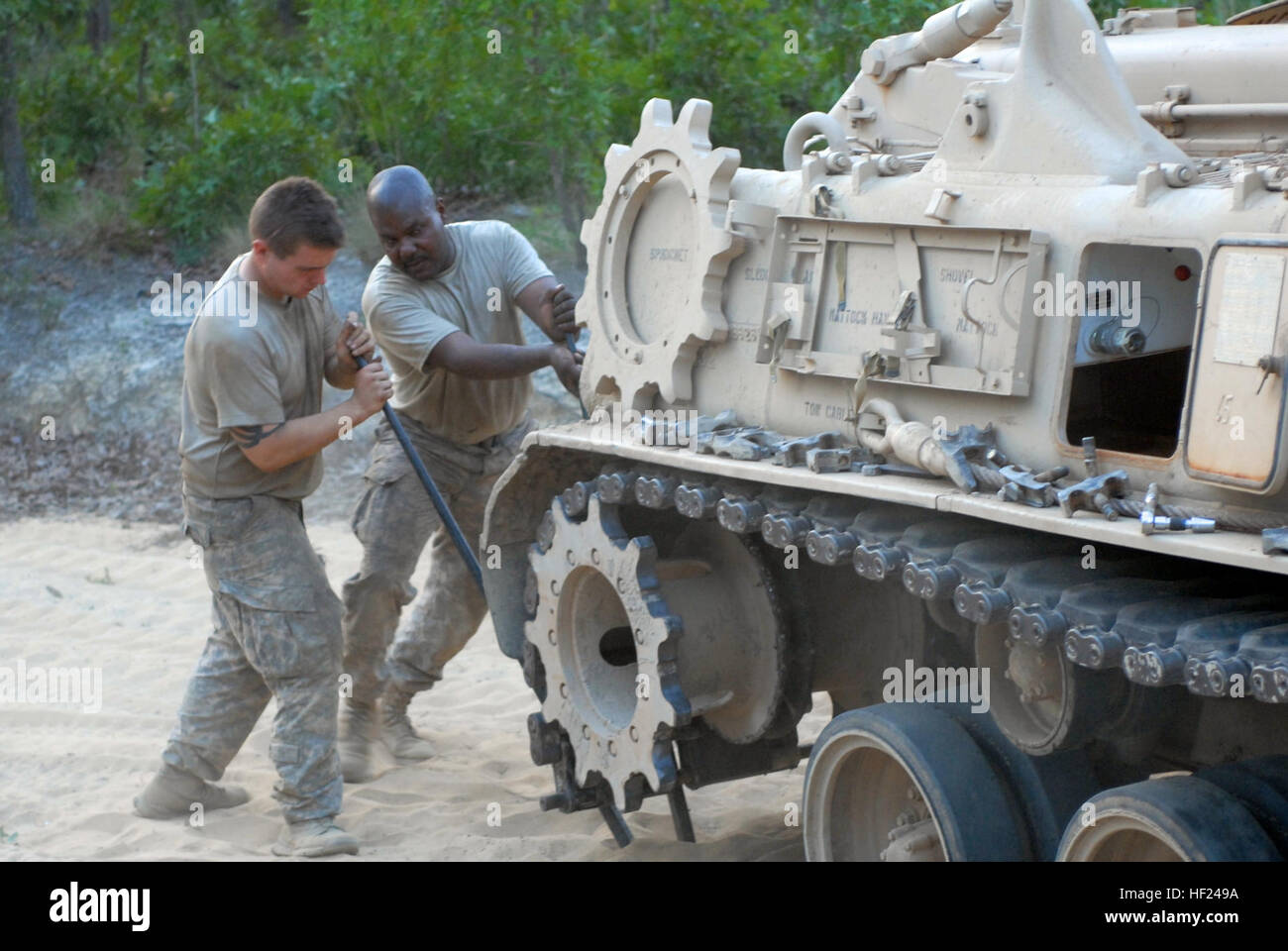 Soldiers from Alpha Battery, 1st Battalion, 113th Field Artillery, 30th ...
