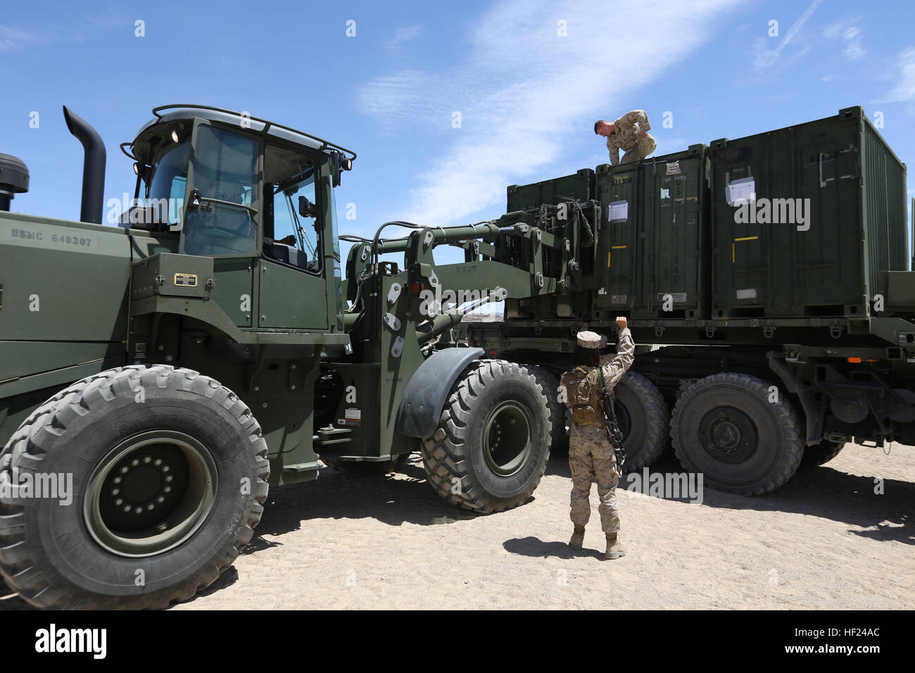 U.S. Marines with Headquarters Regiment, 1st Marine Logistics Group ...