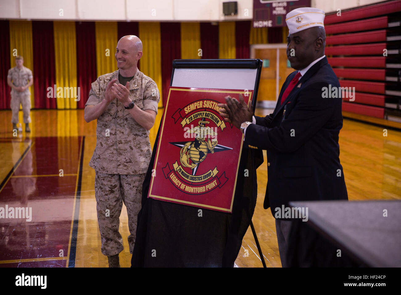Lt. Col. Jesse Kemp (left), the commanding officer of 2nd Supply ...