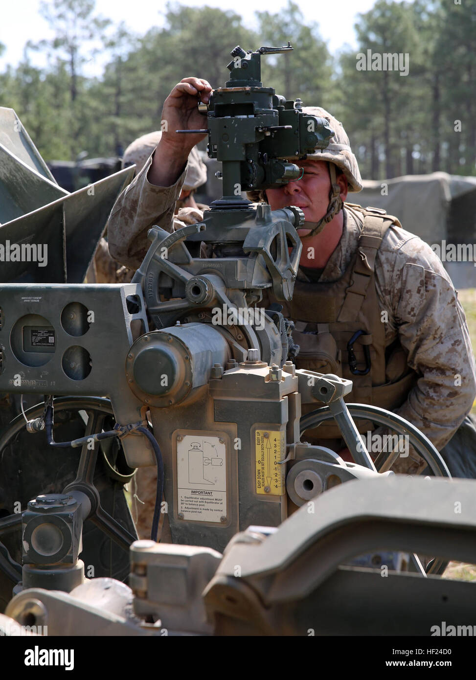 Lance Cpl Frank Delawder, a gunner with Echo Battery, 2nd Battalion ...