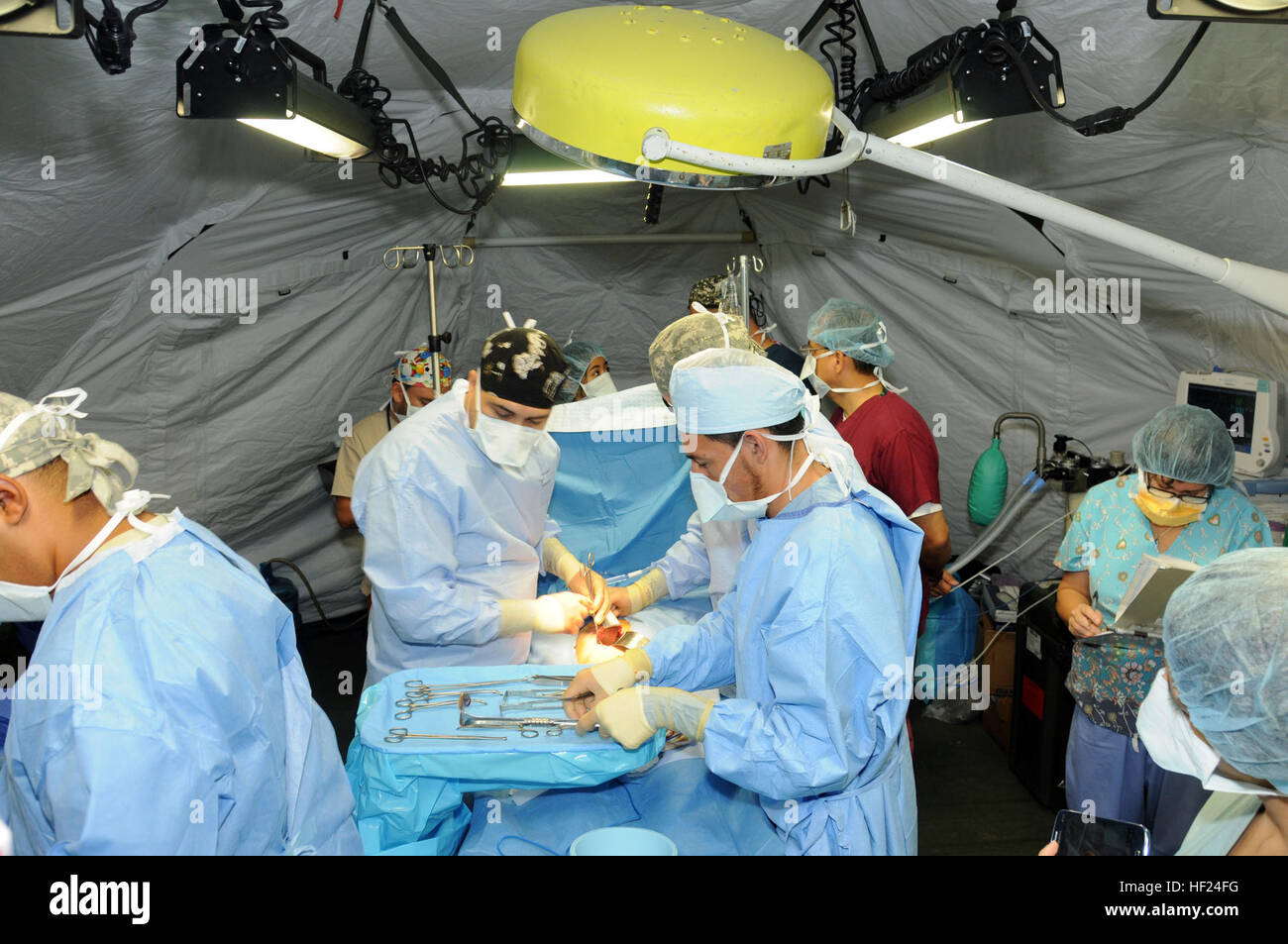 Joint Task Force-Bravo's Mobile Surgical Team and the surgical staff of ...