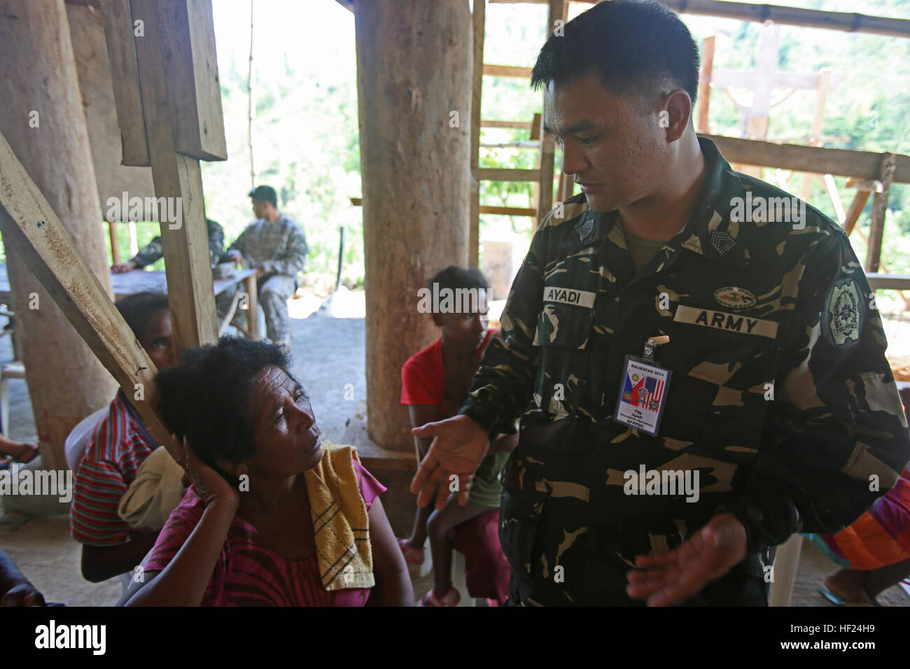 Philippine Army Technical Sgt. George Ayadi, civil affairs specialist with the General ...