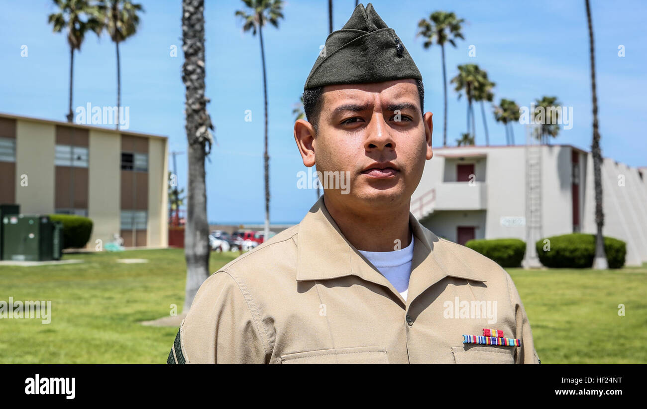 Corporal Alberto Perez III, administrative specialist, 15th Marine ...