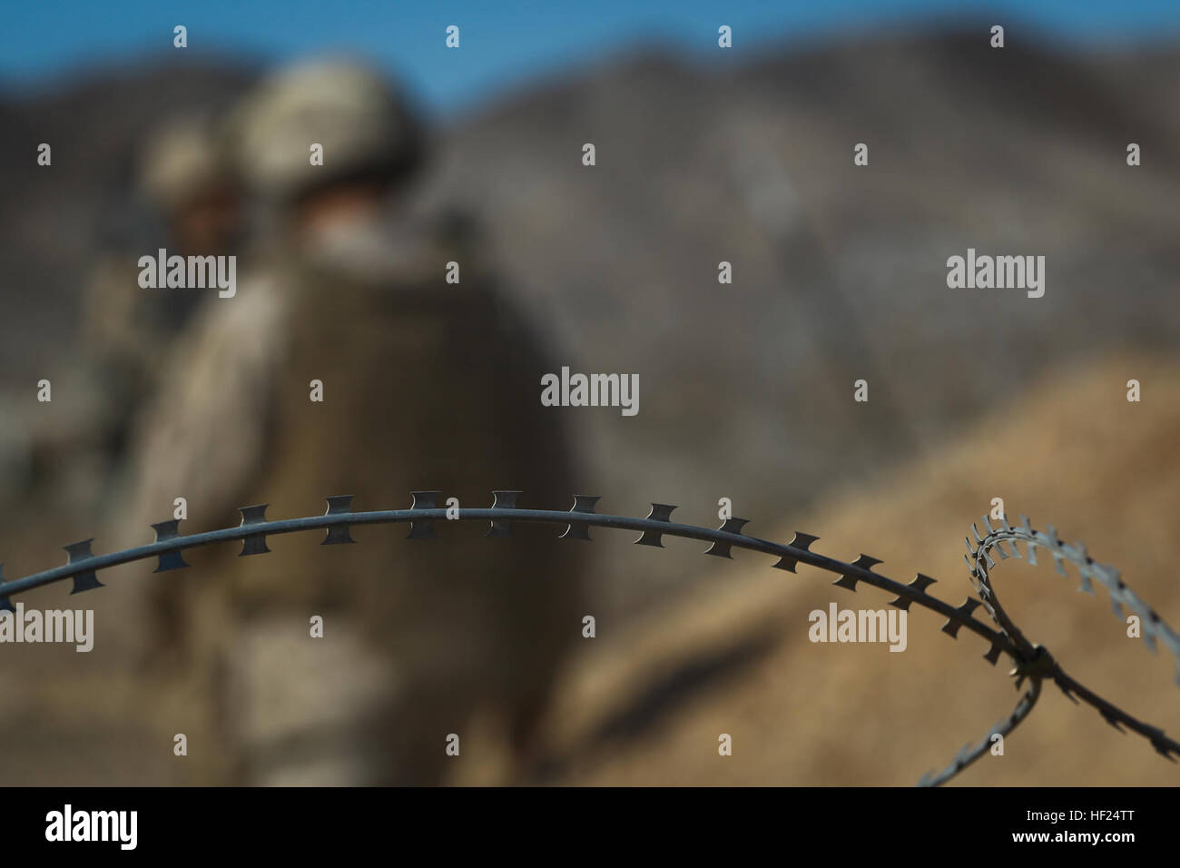 Marines with Headquarters Battalion, 1st Marine Division, leave ...