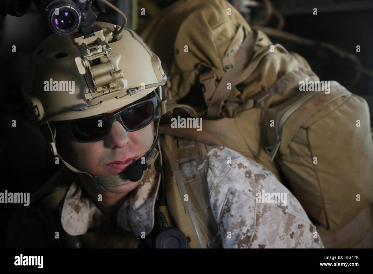 A U.S. Marine with Bravo Company, 1st Reconnaissance Battalion, 1st ...