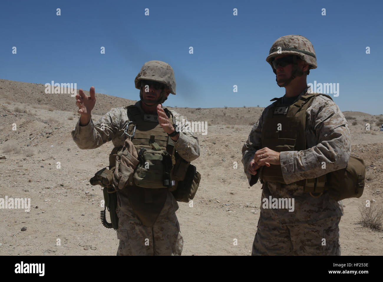 The commanding officer of 7th Marine Regiment (7TH MAR), Col. Jay M ...