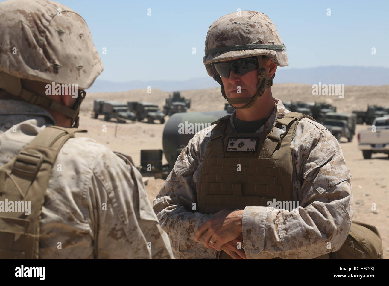 The Commanding General of 1st Marine Expeditionary Brigade, Brig. Gen ...