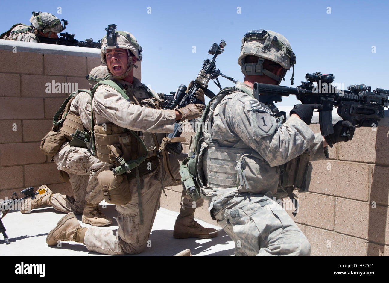 Lance Cpl. Jacob Jones (center), a fire team leader with Echo Company ...