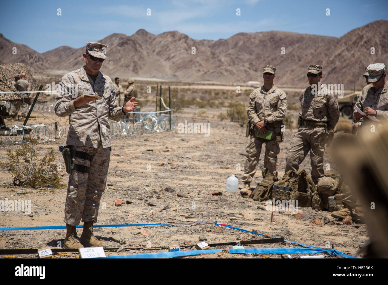 U.S. Marine Corps Col. Jason Bohm, 5th Marine Regiment commanding ...