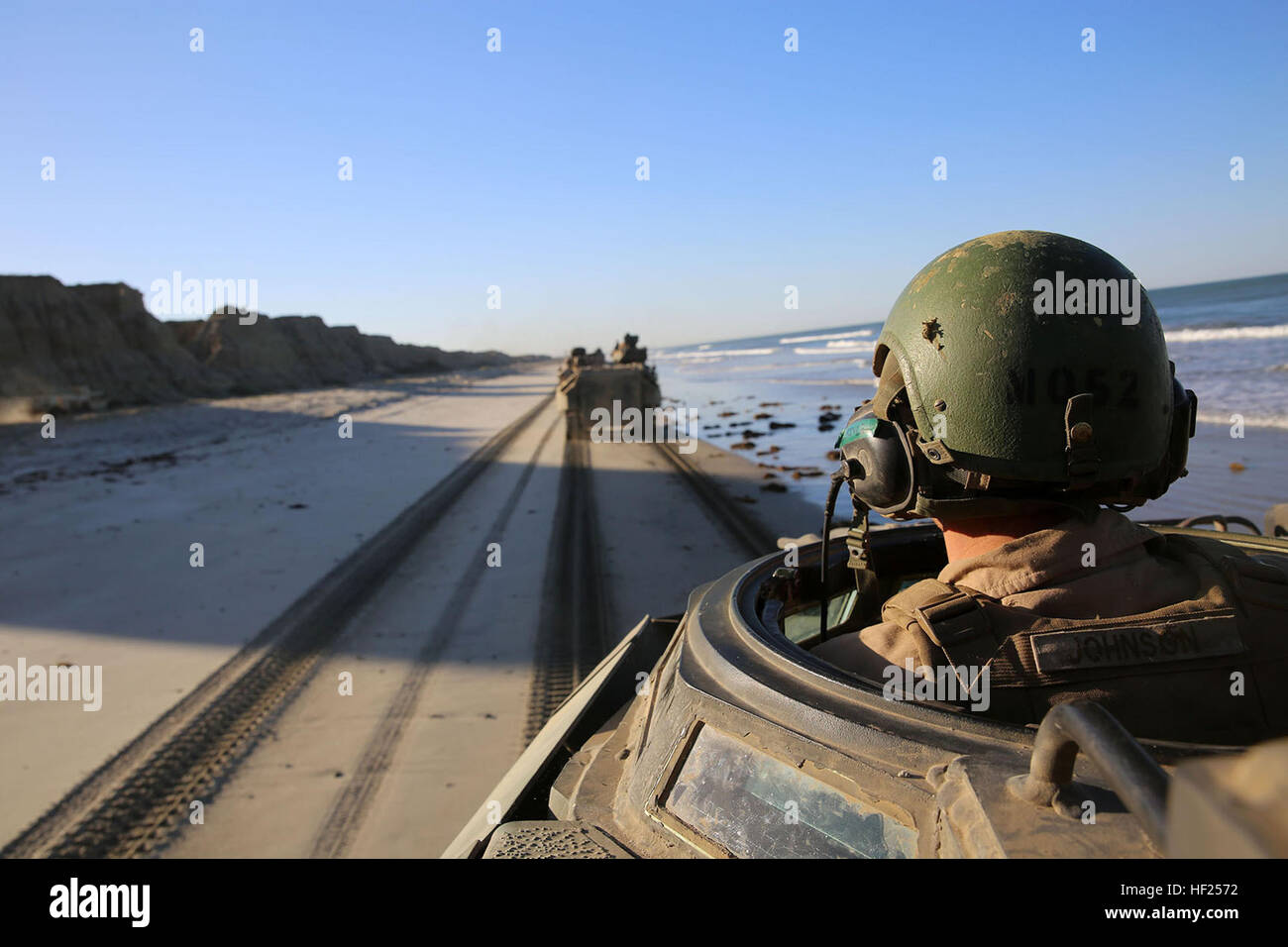Lance Cpl. Dustin Johnson, an amphibious assault vehicle crewman with ...