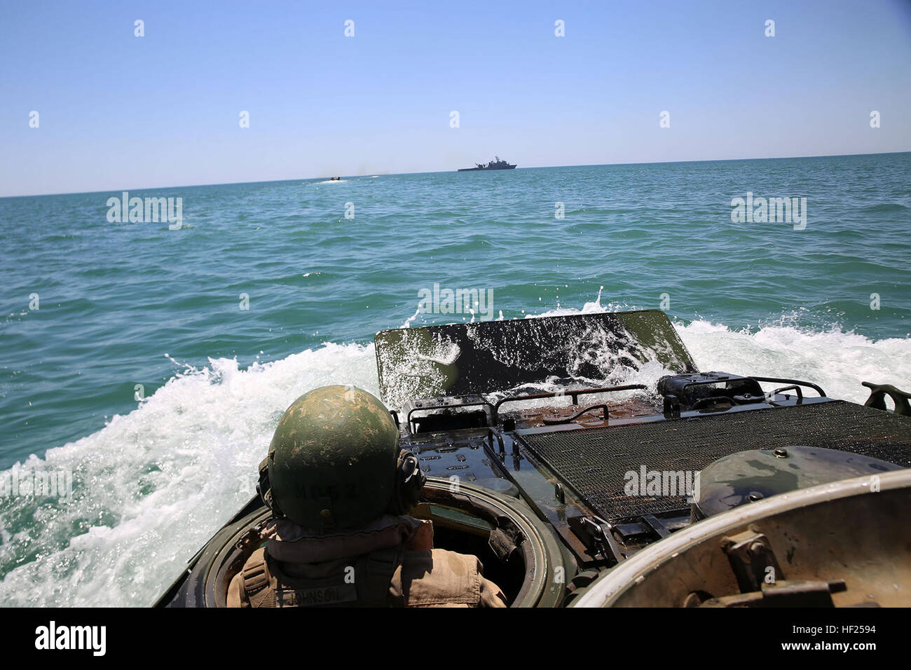 Lance Cpl. Dustin Johnson, an amphibious assault vehicle crewman with ...